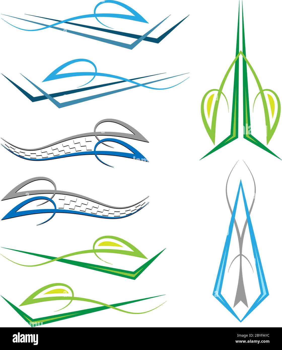 Vehicle Graphics, Stripe : Vinyl Ready Vector Art Stock Vector Image ...