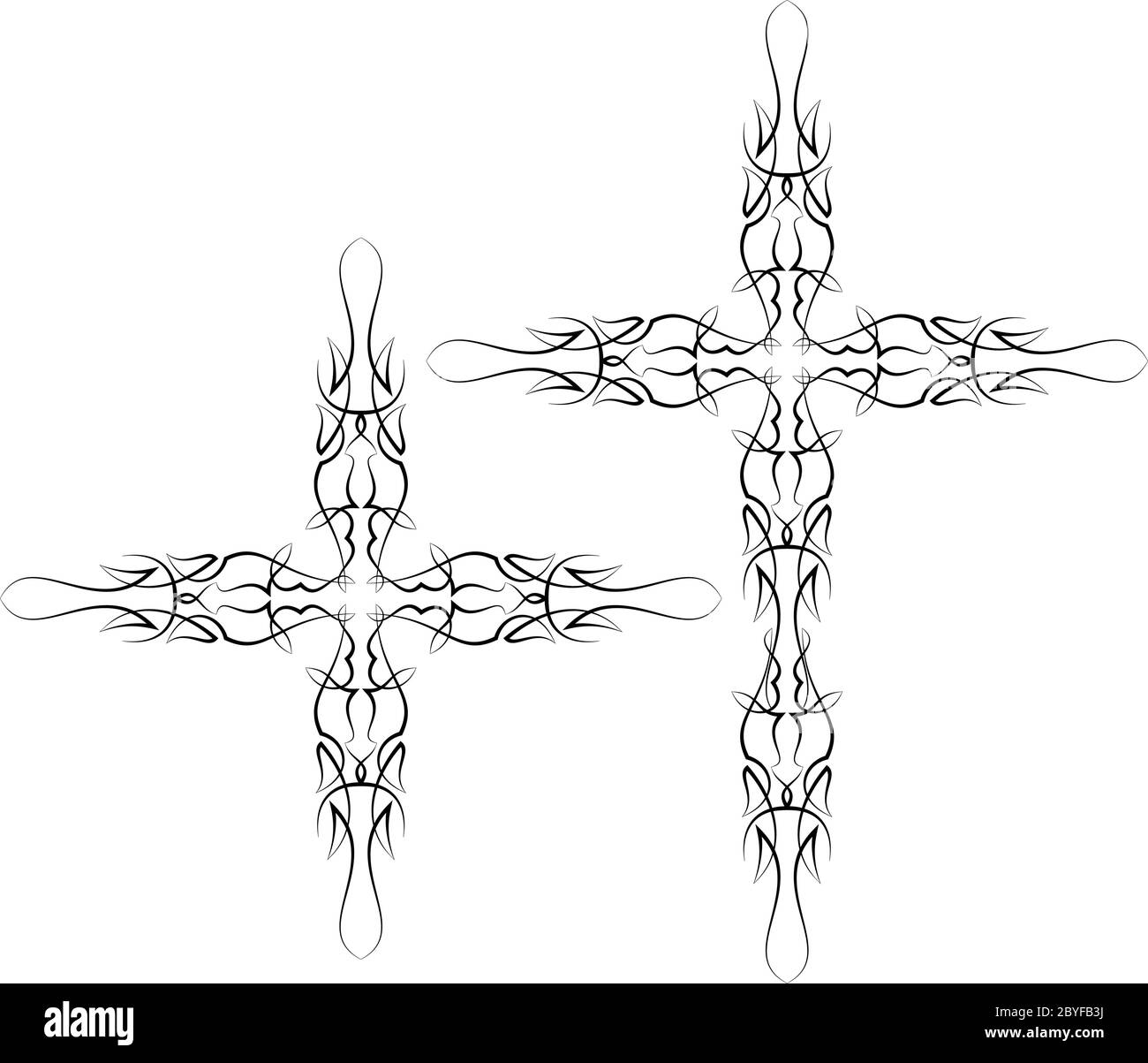 Pinstripe Christian Cross : Vinyl Ready Vector Illustration Stock ... Pinstripe Christian Cross : Vinyl Ready Vector Illustration Stock ...