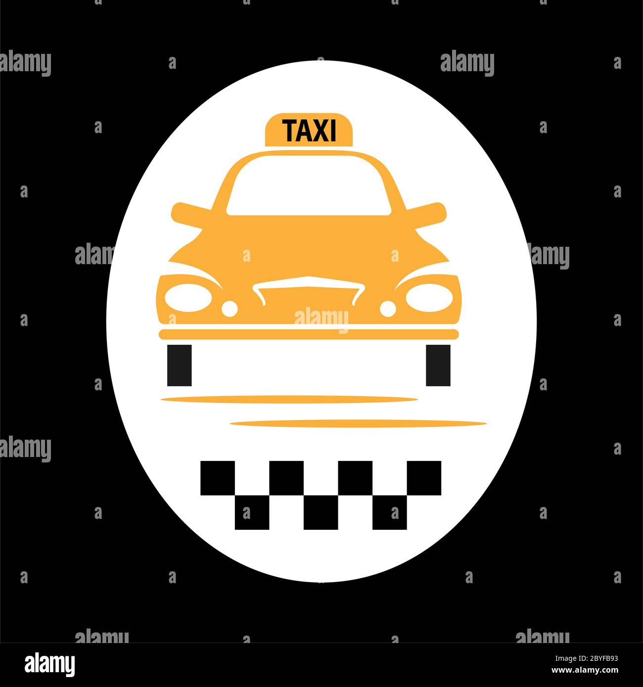 Taxi Icon Symbol Vector Illustration Stock Vector Image & Art - Alamy