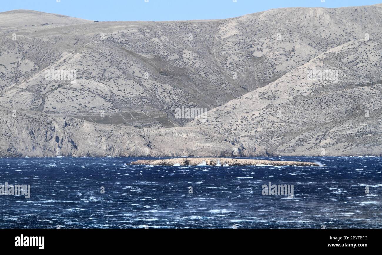 Raging sea with furious waves and fierce wind Stock Photo - Alamy