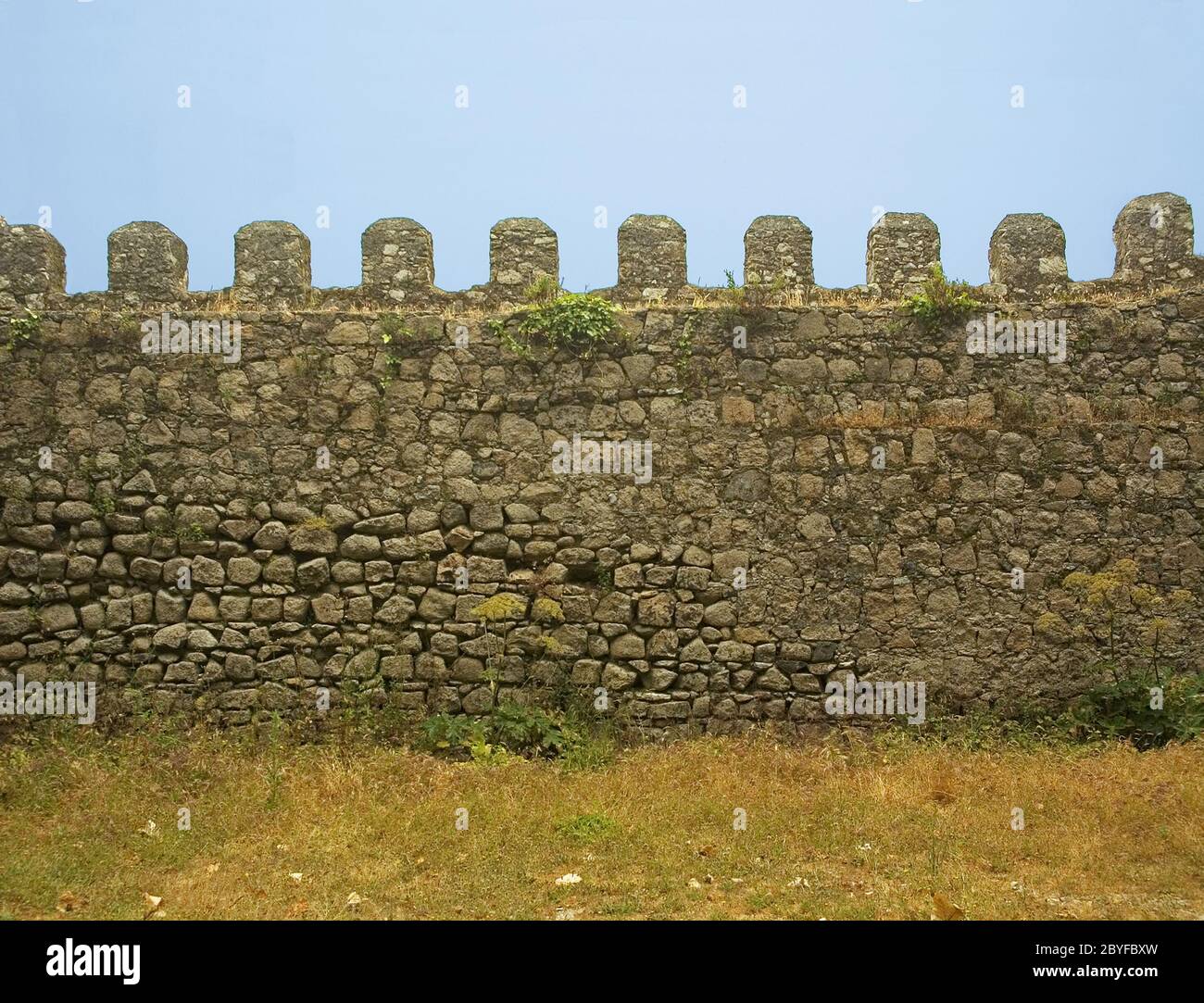 old castle wall Stock Photo - Alamy