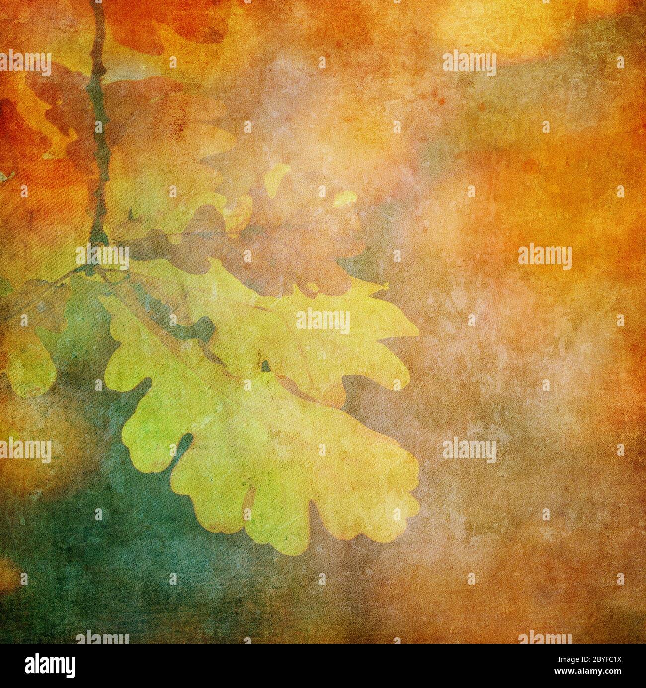 grunge background with autumn leaves Stock Photo - Alamy