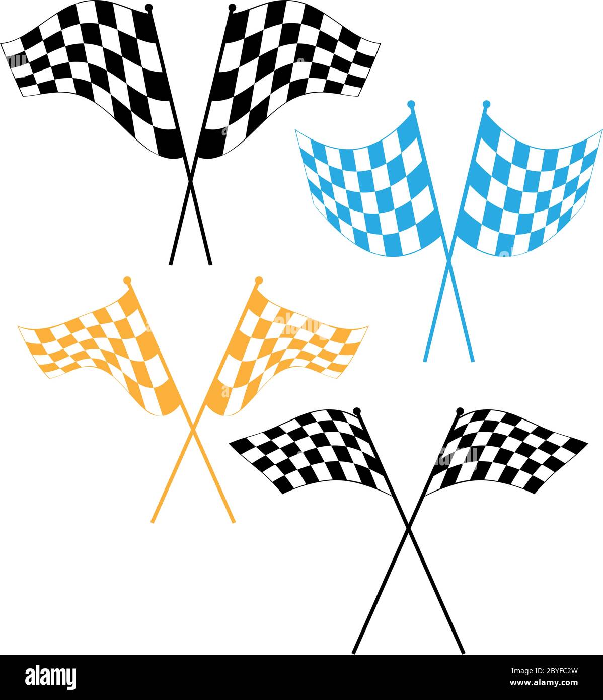 Race Flag Various Designs, Vinyl Ready Vector Illustration Stock Vector ...