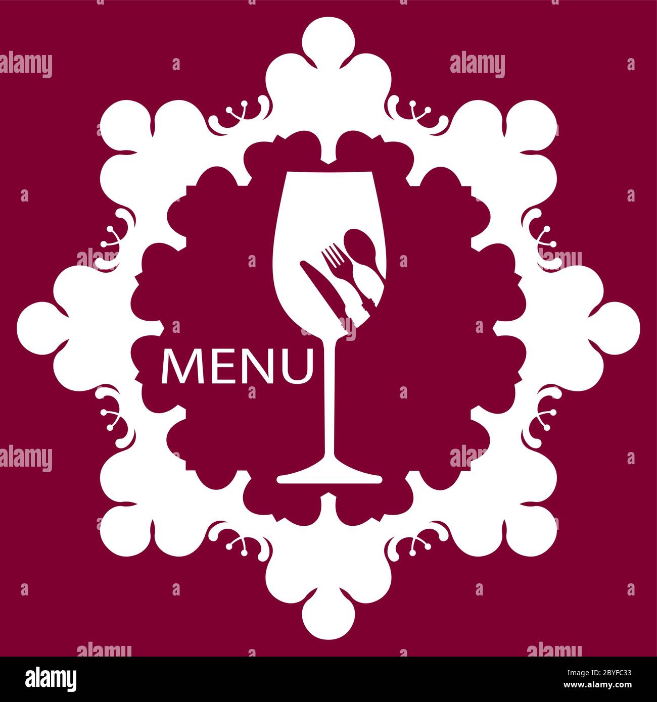 Wine Menu Card Design Template Vector Illustration Stock Vector Image ...