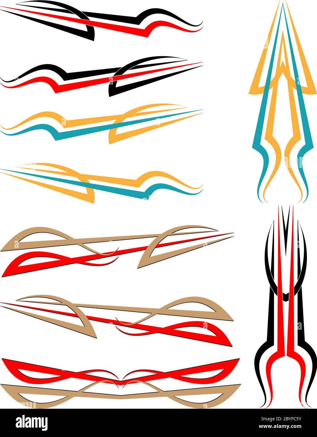 Vehicle Graphics, Stripe : Vinyl Ready Vector Art Stock Vector Image ...