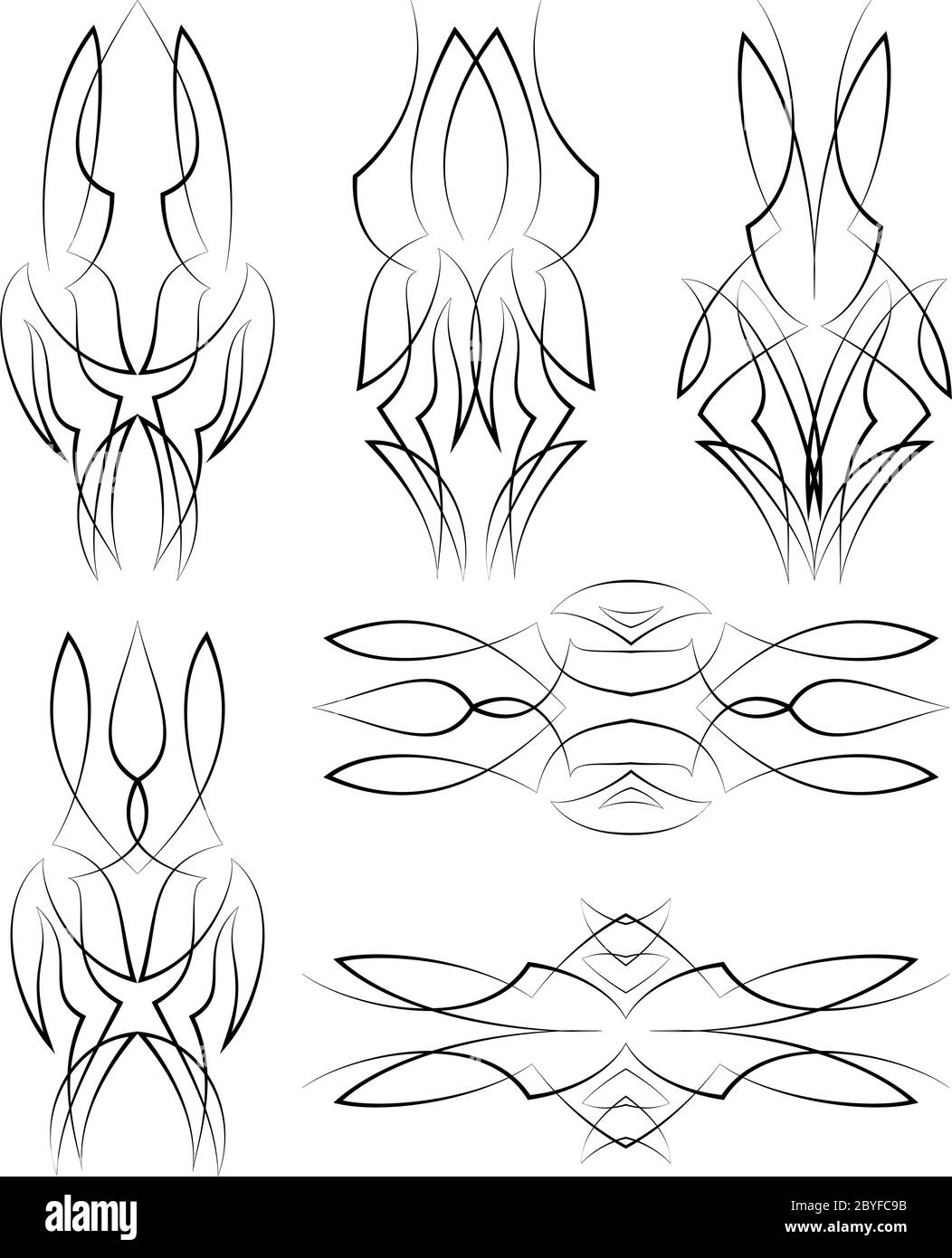Pinstripe Design Vinyl Ready Vector Illustration Stock Vector Image ...