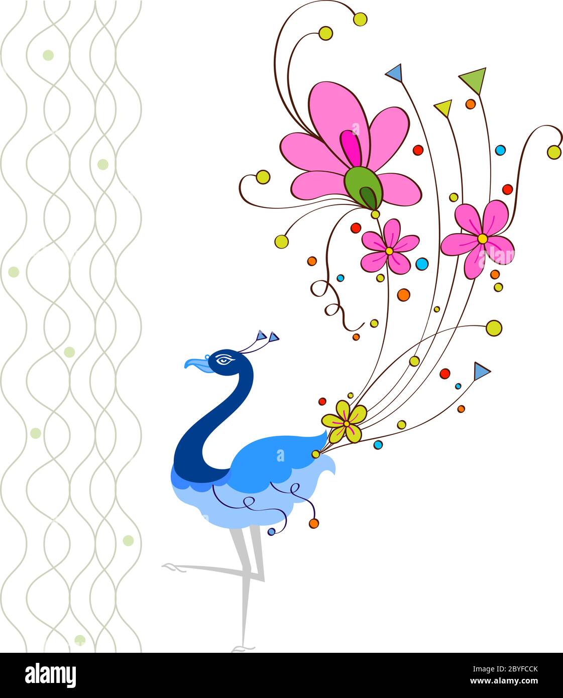 Peacock Artistic Hand Drawn Vector Art Stock Vector Image And Art Alamy