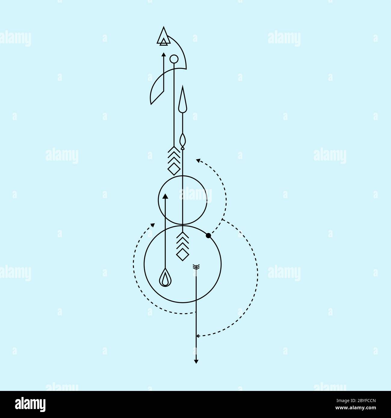Line Dot Tattoo Vector Art Stock Vector Image & Art - Alamy