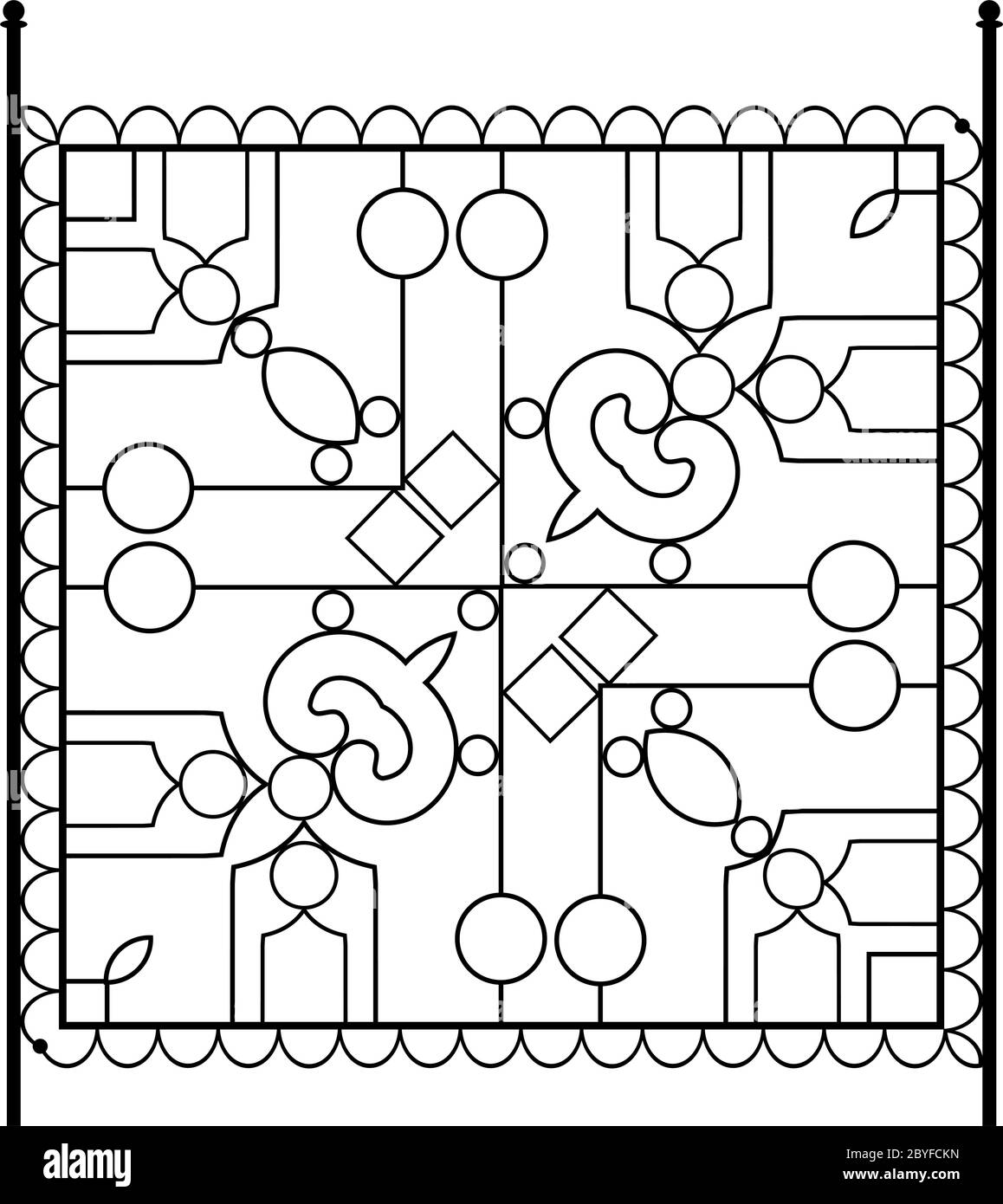 Old door symmetry Stock Vector Images - Alamy