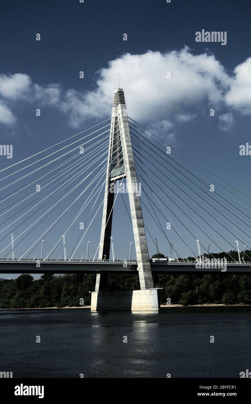 Megyeri bridge hungary hi-res stock photography and images - Alamy
