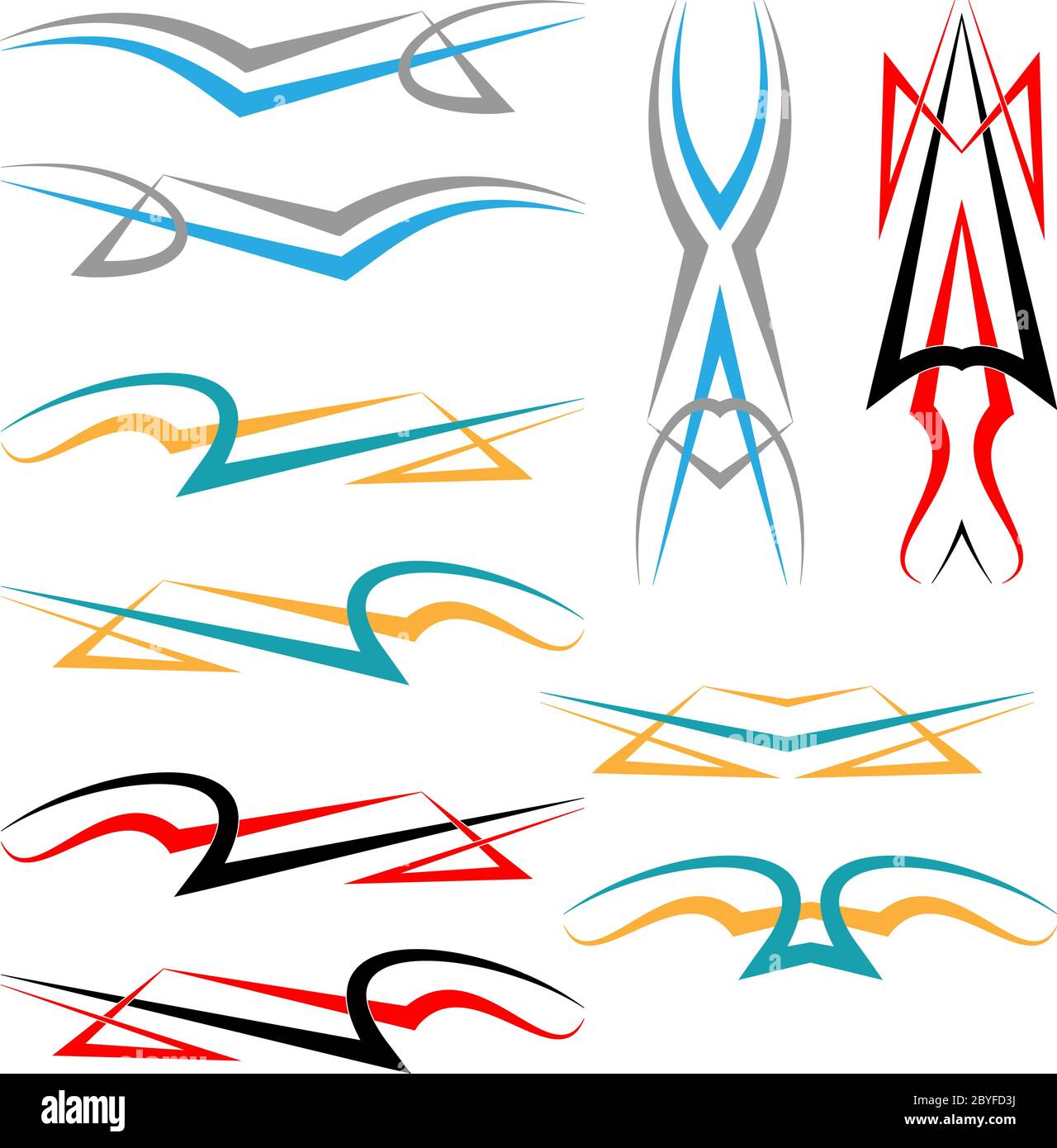 Vehicle Graphics, Stripe : Vinyl Ready Vector Art Stock Vector Image ...