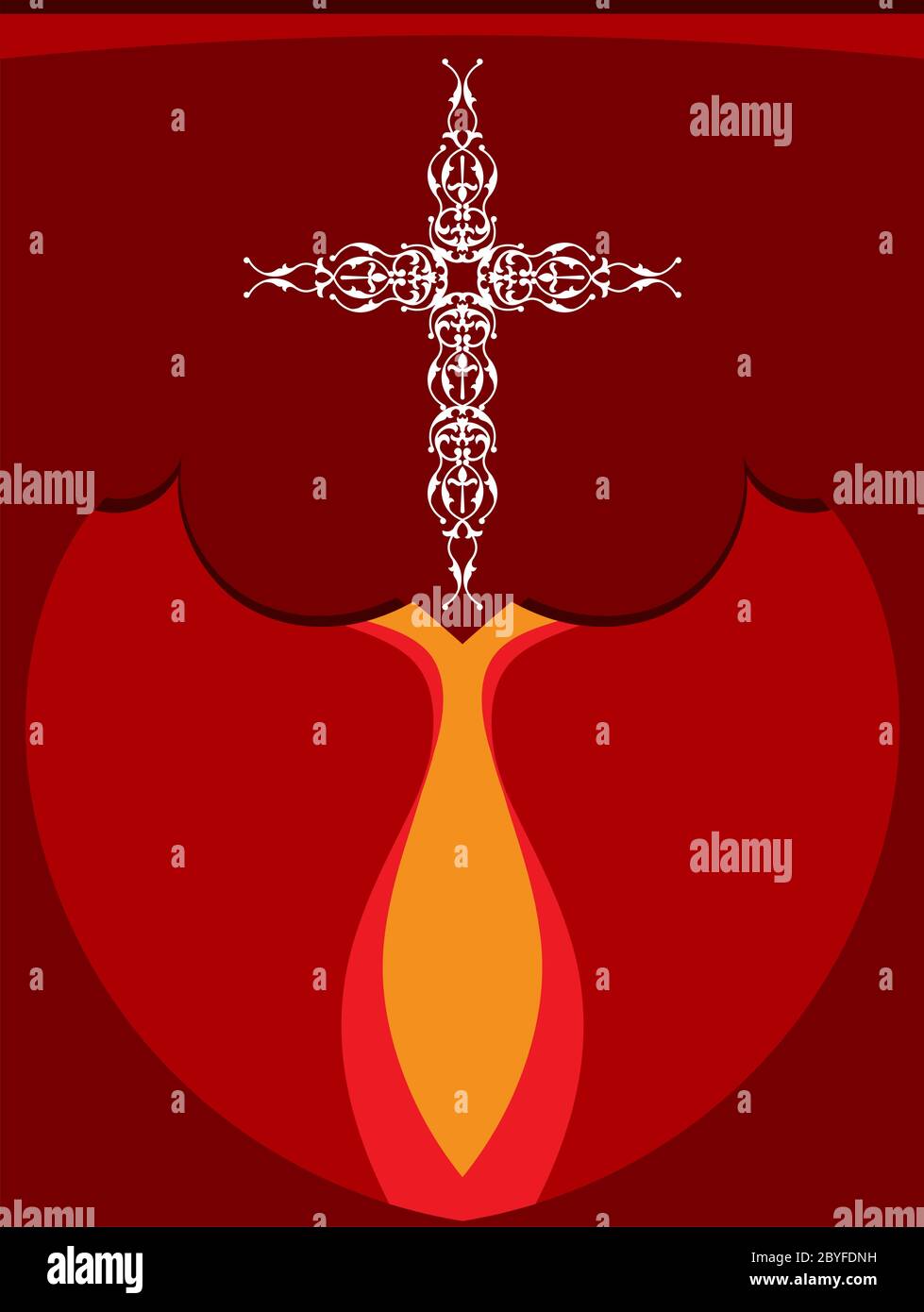 Christian Cross Design Vector Art Stock Vector Image & Art - Alamy