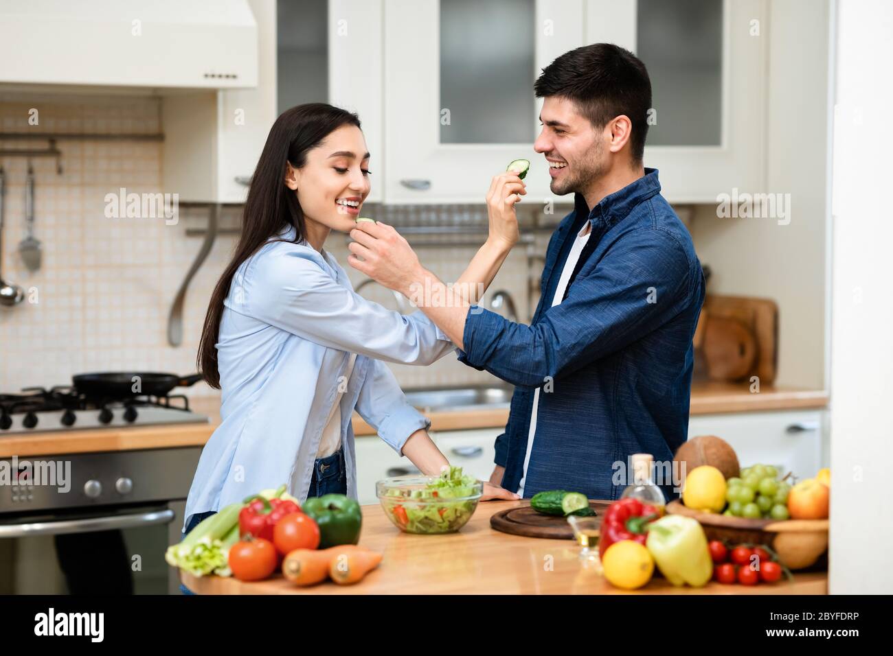 Feeding each other hi-res stock photography and images - Alamy