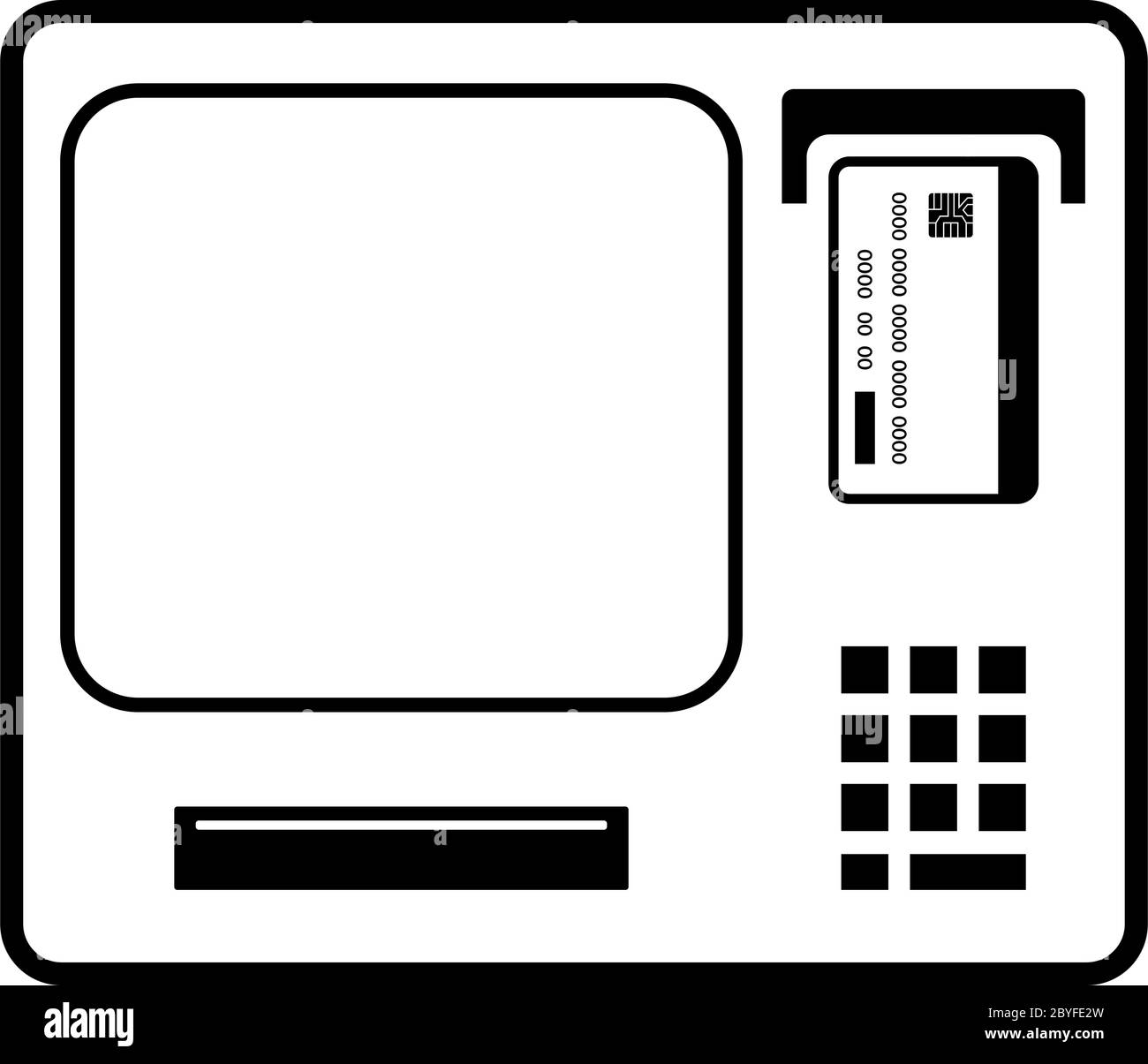 ATM Icon Vector Illustration Stock Vector Image & Art - Alamy