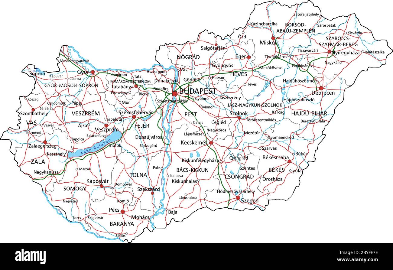 Danube river basin Stock Vector Images - Alamy