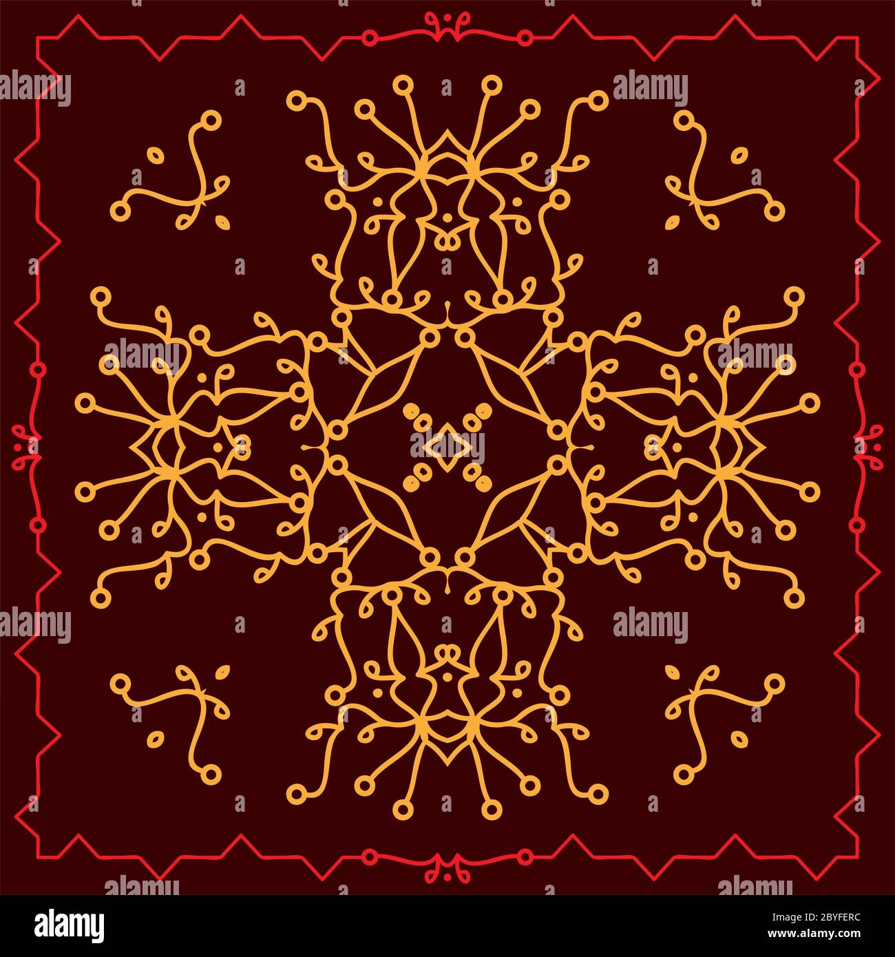 Indian village wall art Stock Vector Images - Alamy