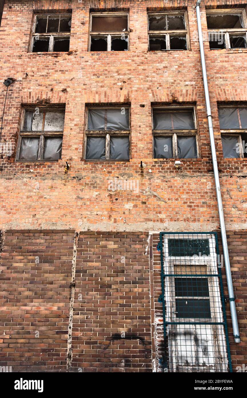 Old Industrial Brick Warehouse Building High Resolution Stock ...