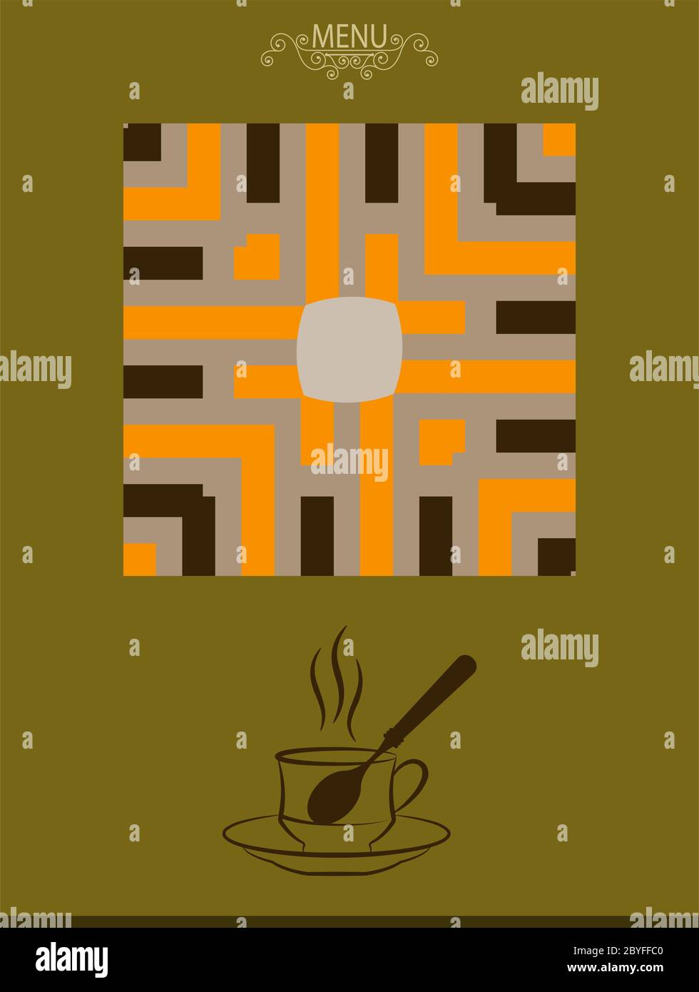 Menu Card Design Template Vector Illustration Stock Vector Image & Art ...