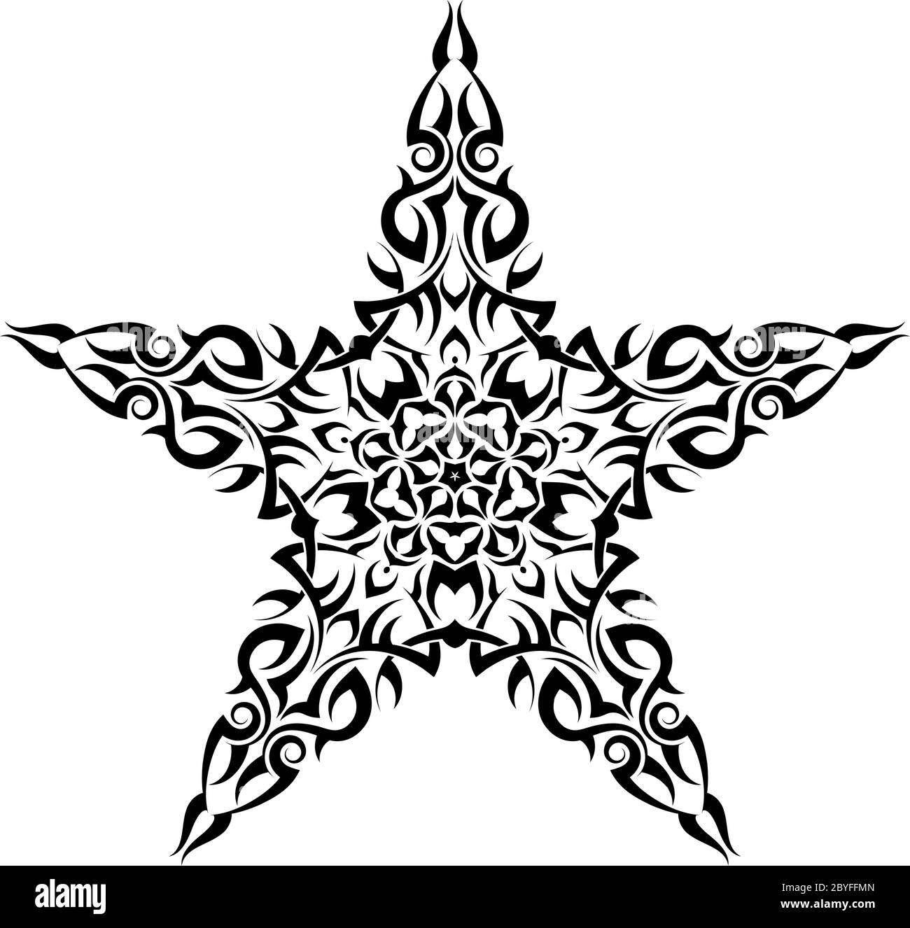 Tattoo Star Symbol Vector Illustration Stock Vector Image & Art - Alamy