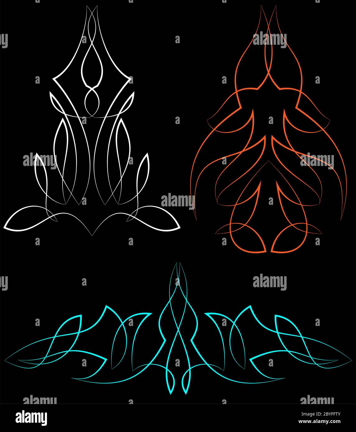 Pinstripe Design Vinyl Ready Vector Illustration Stock Vector Image ...