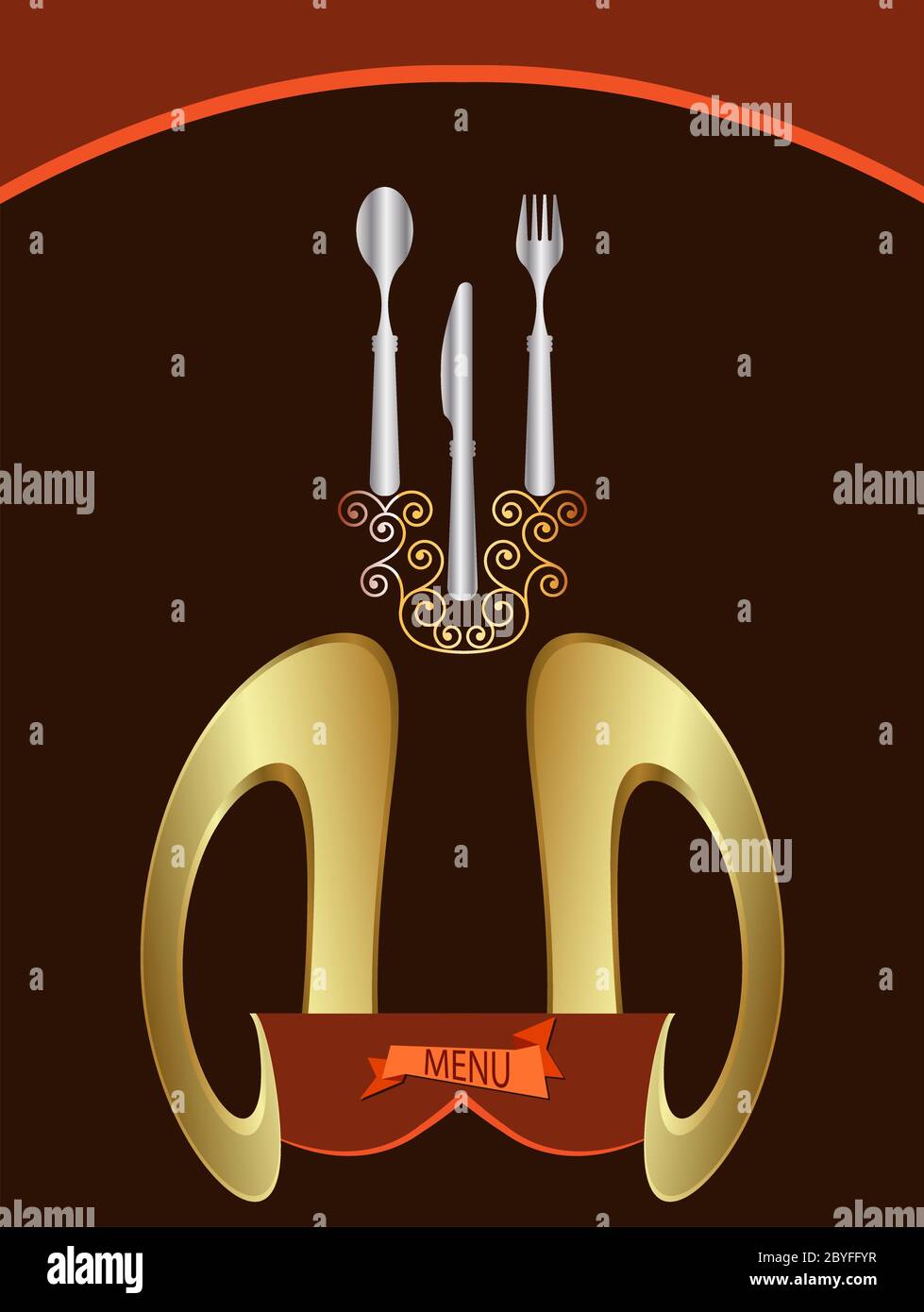 Menu Card Design Template Vector Illustration Stock Vector Image & Art ...