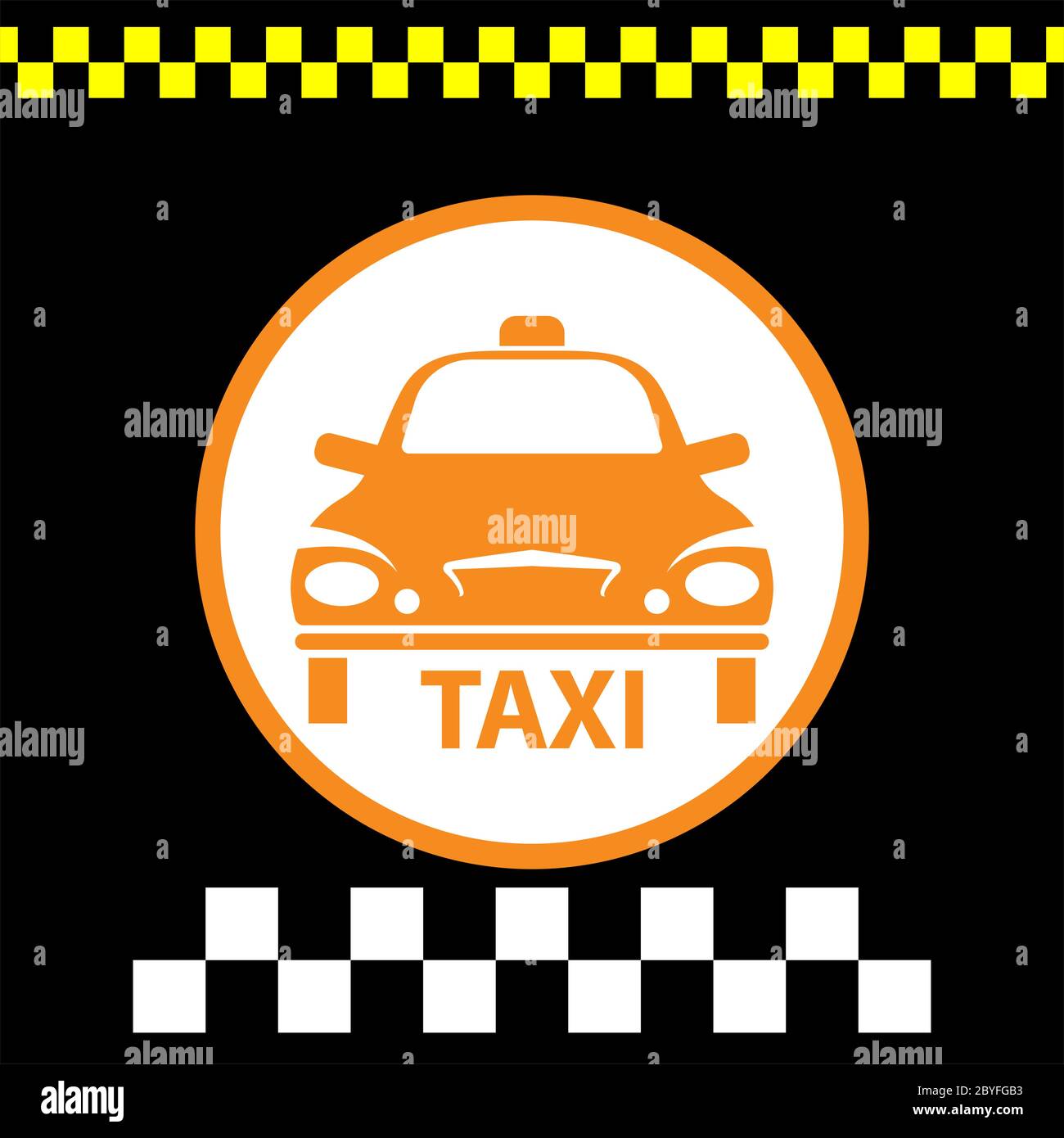 Taxi Icon Symbol Vector Illustration Stock Vector Image & Art - Alamy