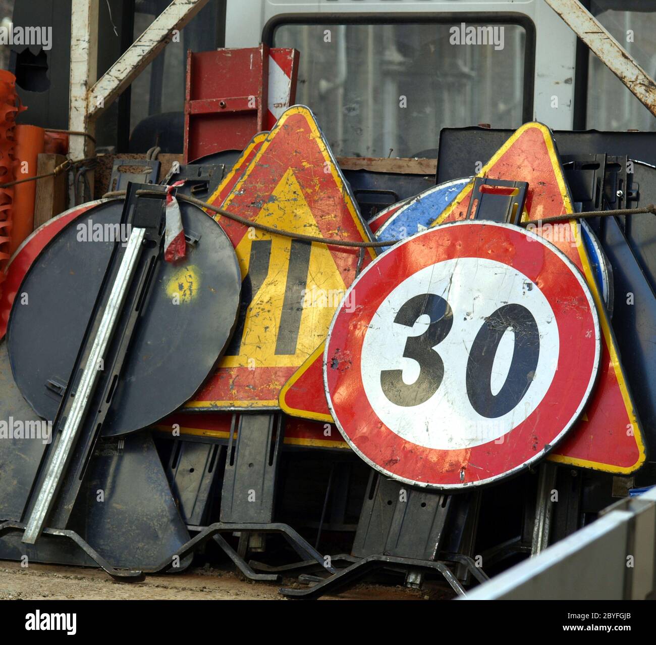 Many industrial road signs hi-res stock photography and images - Alamy