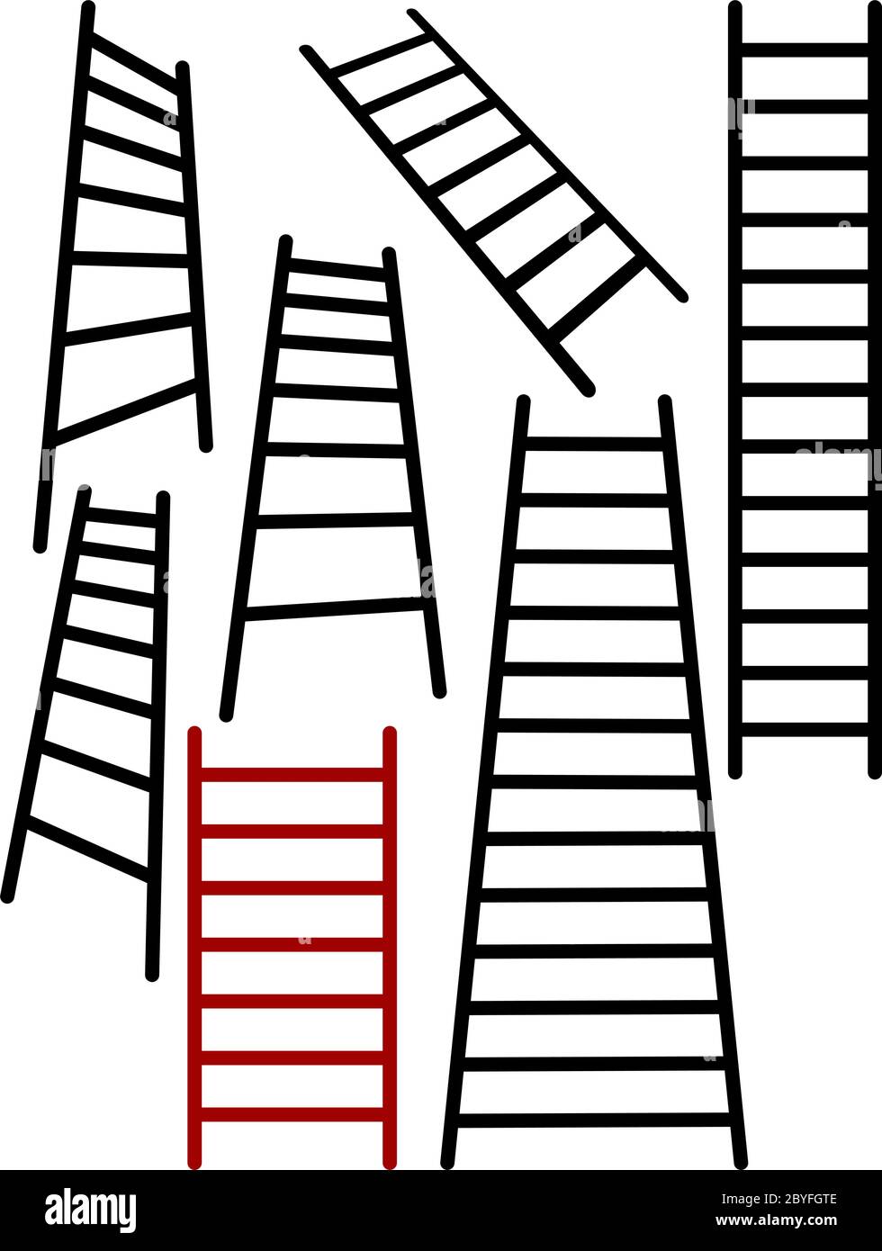 Ladder Icon Set Vector Illustration Stock Vector Image And Art Alamy