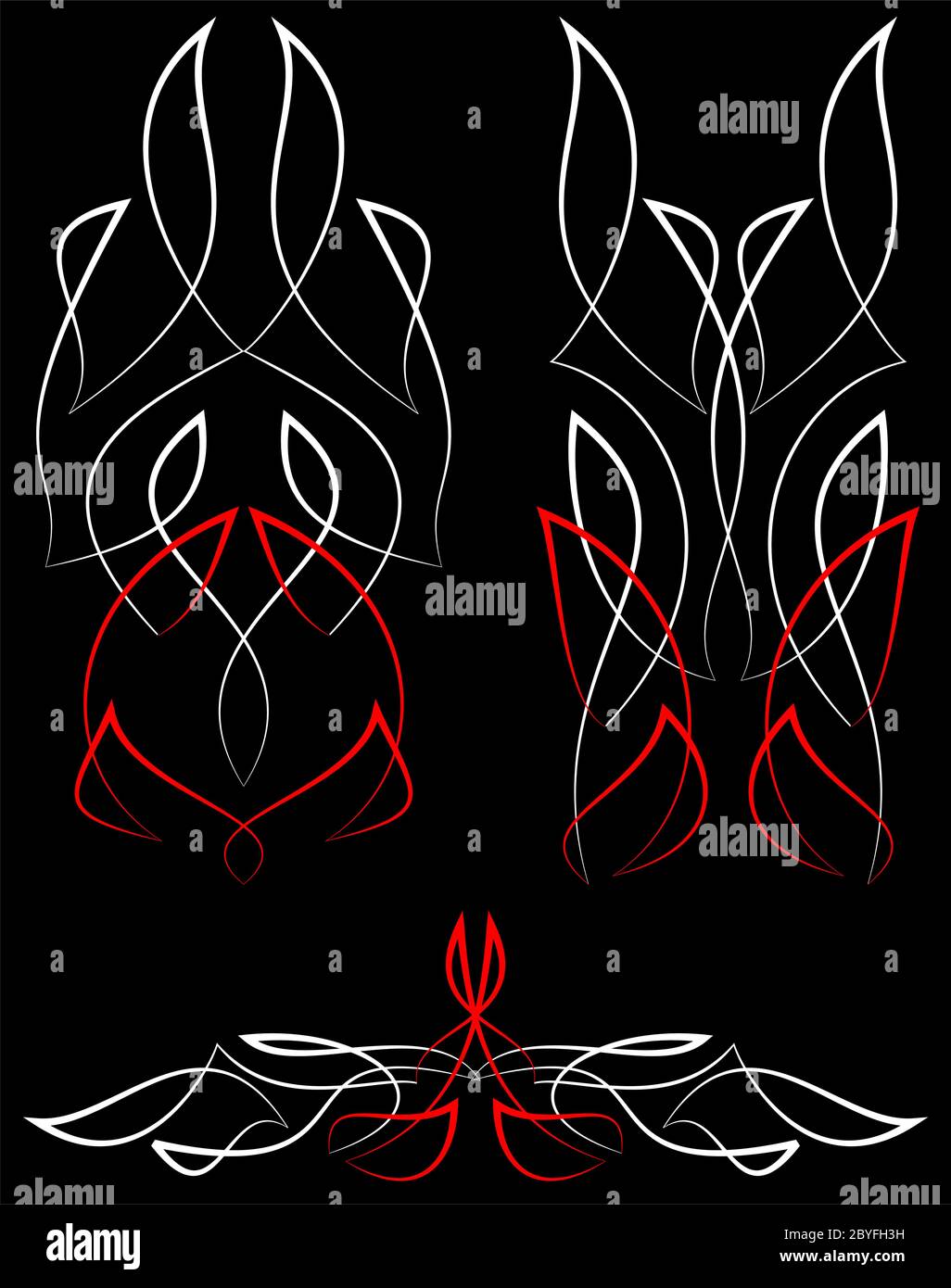 Pinstripe Design Vinyl Ready Vector Illustration Stock Vector Image ...