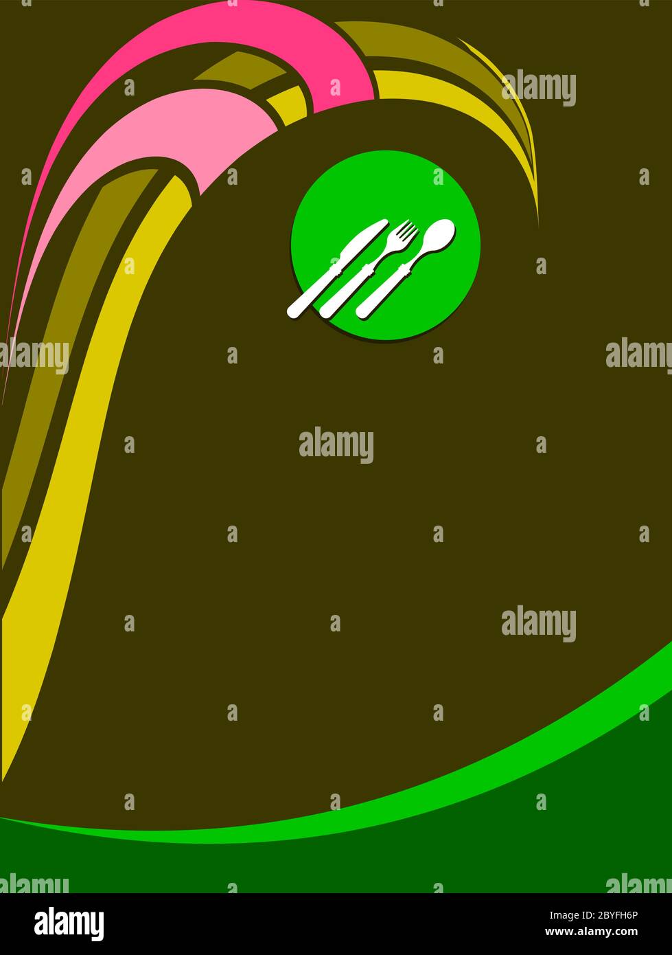 Menu Card Design Template Vector Illustration Stock Vector Image & Art ...