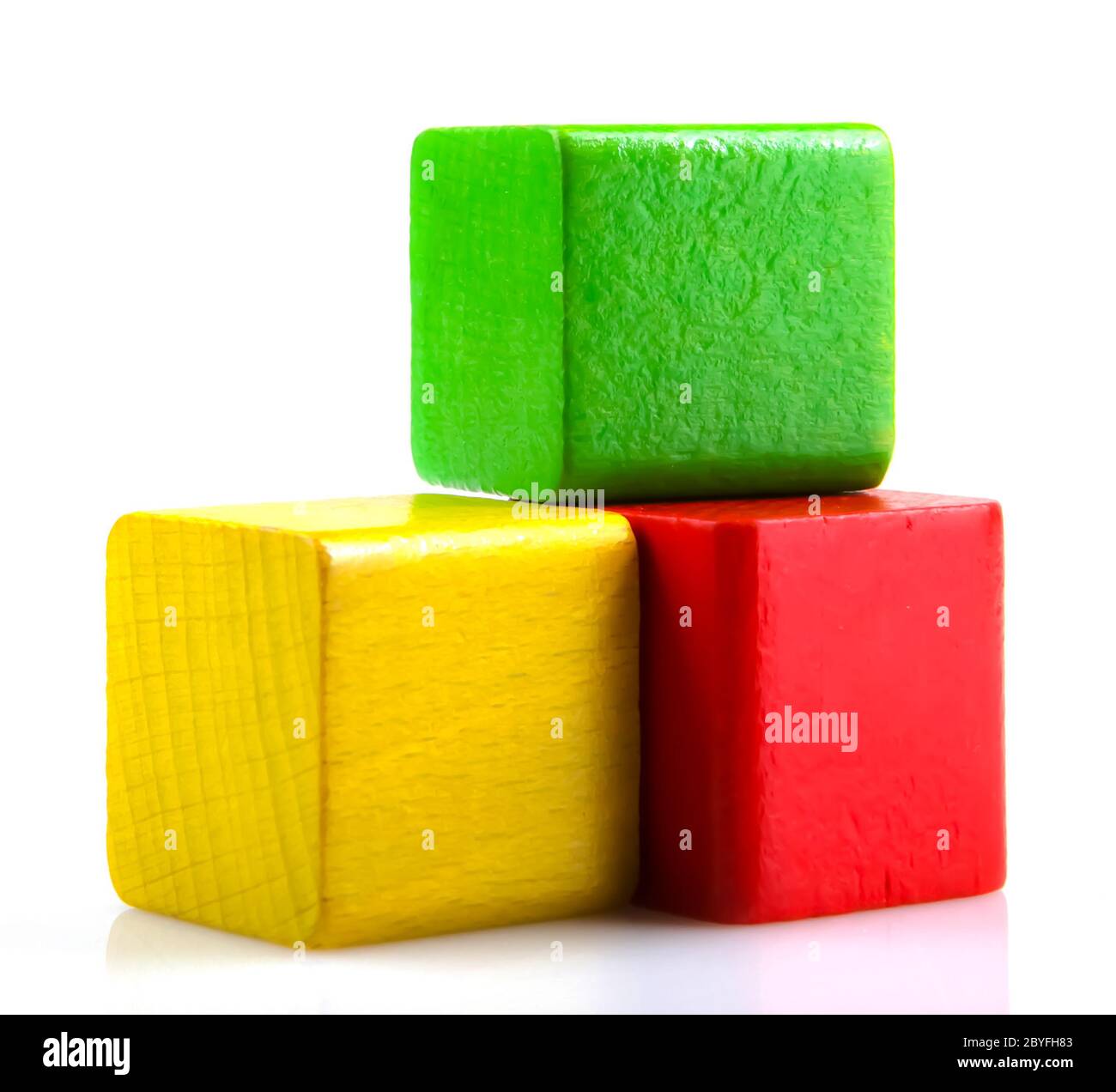 Coloured wooden block tower hi-res stock photography and images - Alamy