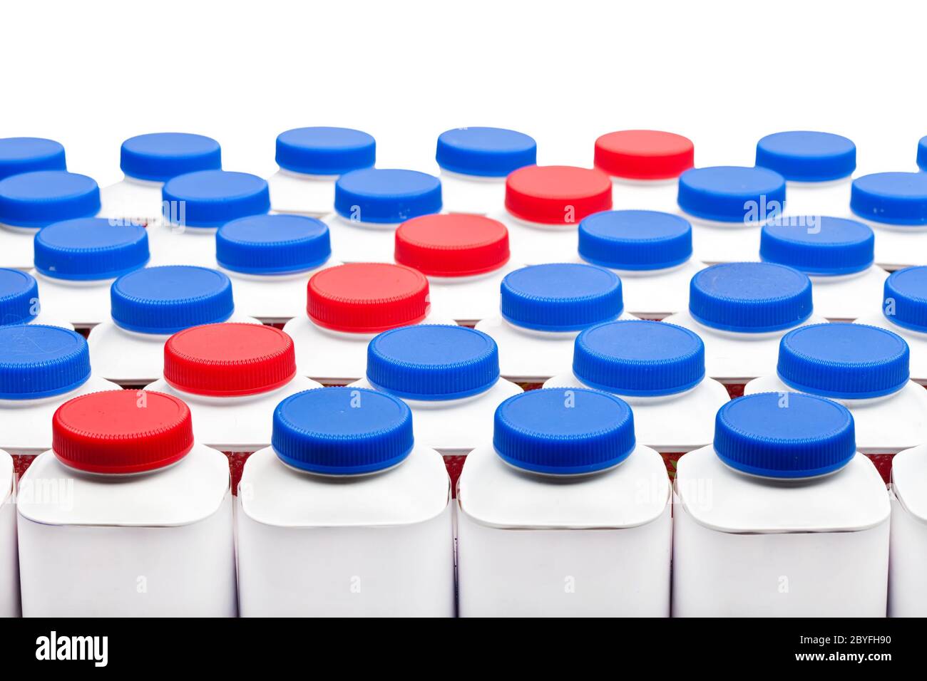 Numbers of milk bottles Stock Photo - Alamy