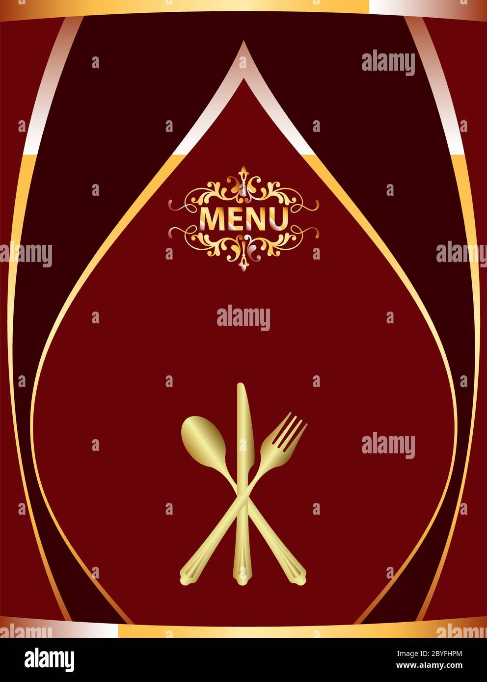 Menu Card Design Template Vector Illustration Stock Vector Image & Art ...