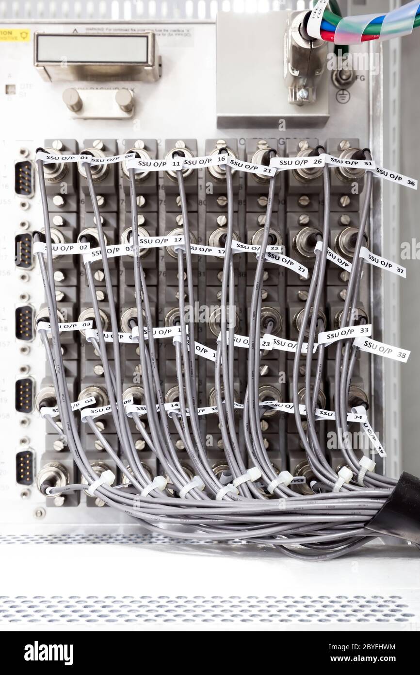 Telecommunication expansion terminator Stock Photo - Alamy