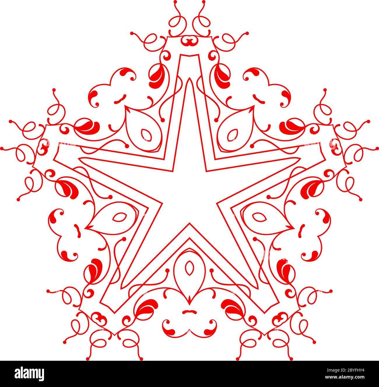 Tattoo Star Symbol Vector Illustration Stock Vector Image & Art - Alamy