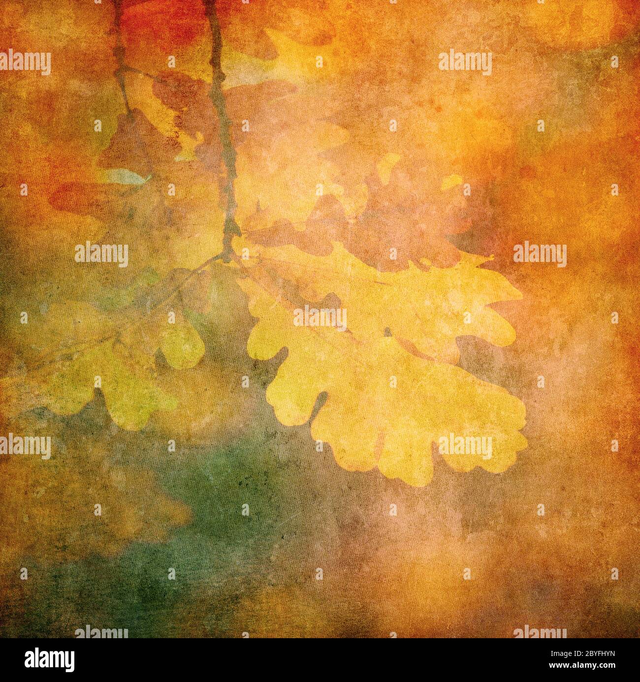 grunge background with autumn leaves Stock Photo - Alamy