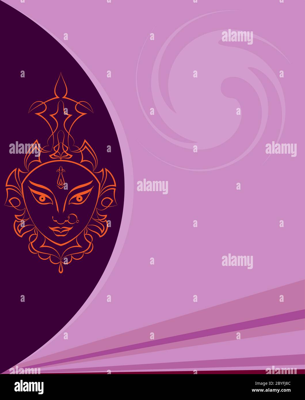 Durga Goddess of Power Vector Illustration Stock Vector Image & Art - Alamy