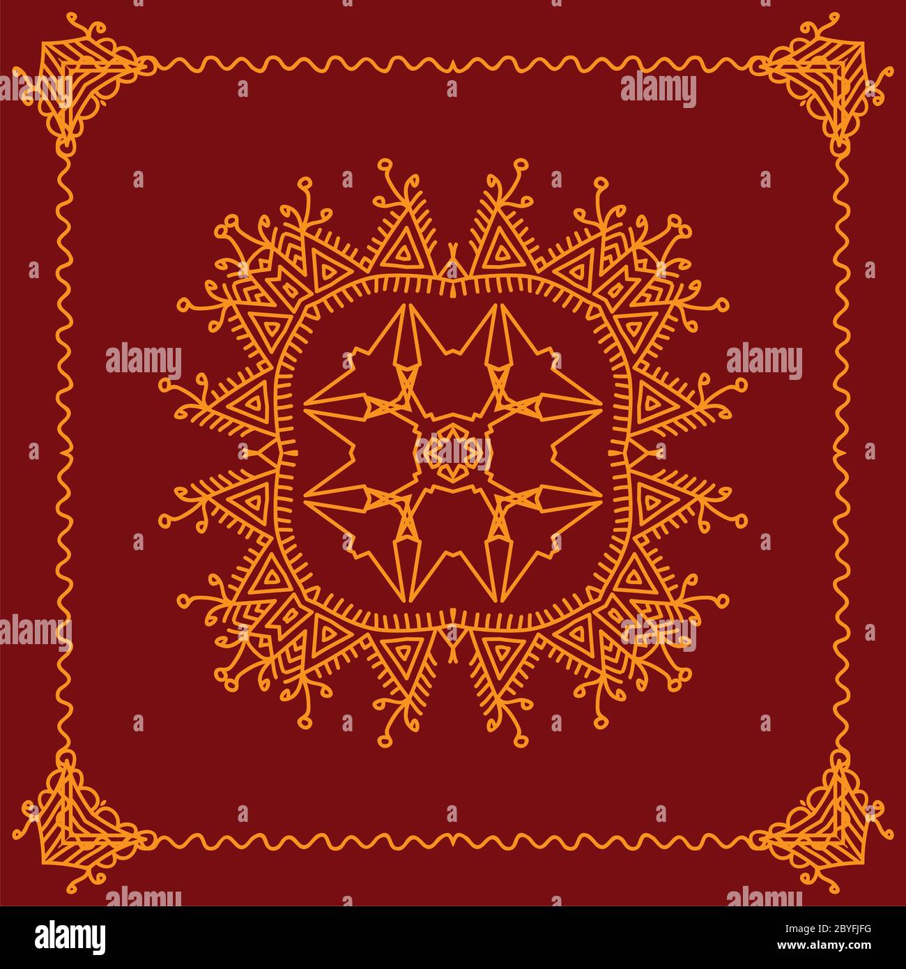 Folk, Tribal Design, Motif, Wall Painting Vector Art Stock Vector Image ...
