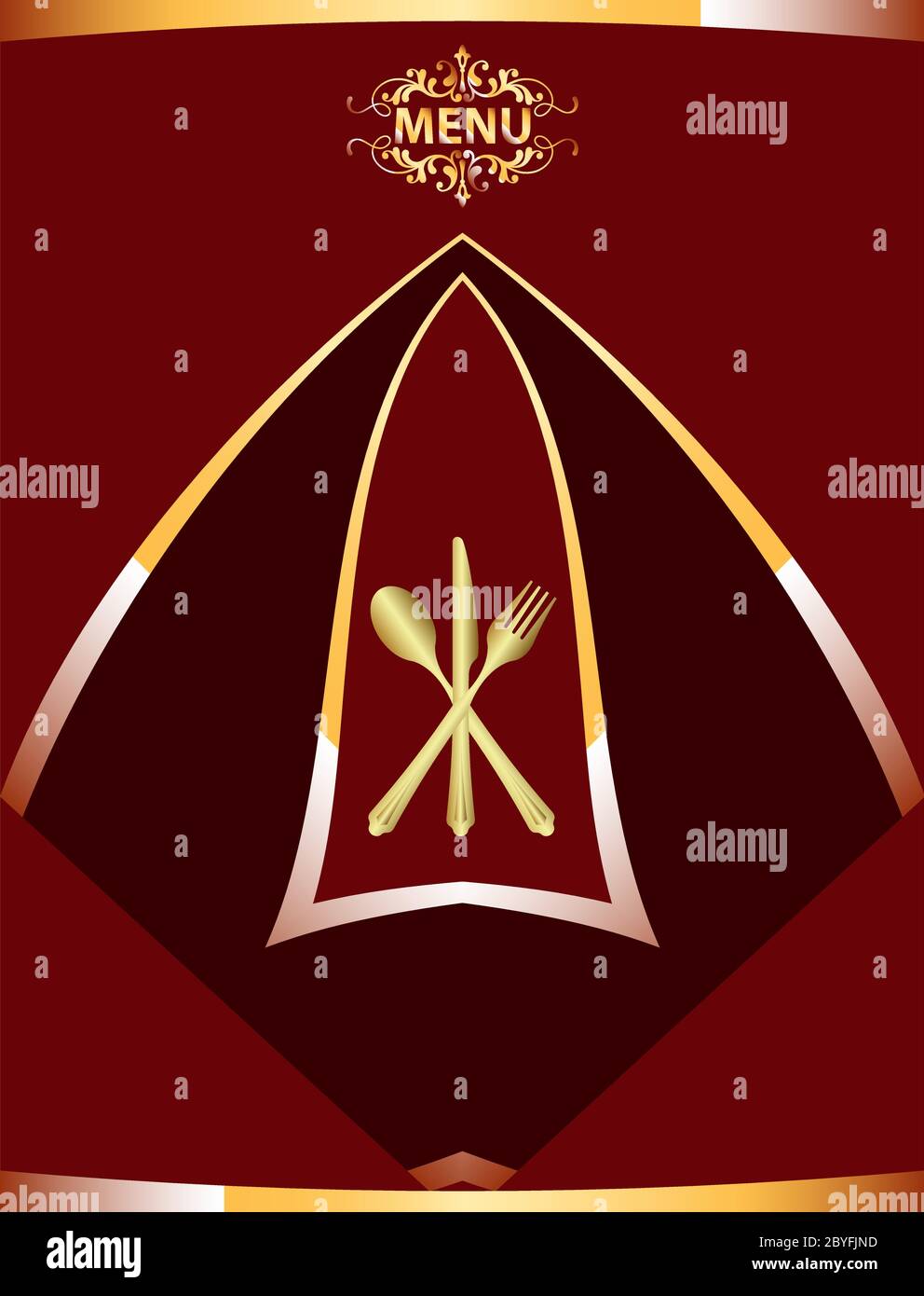 Menu Card Design Template Vector Illustration Stock Vector Image & Art ...