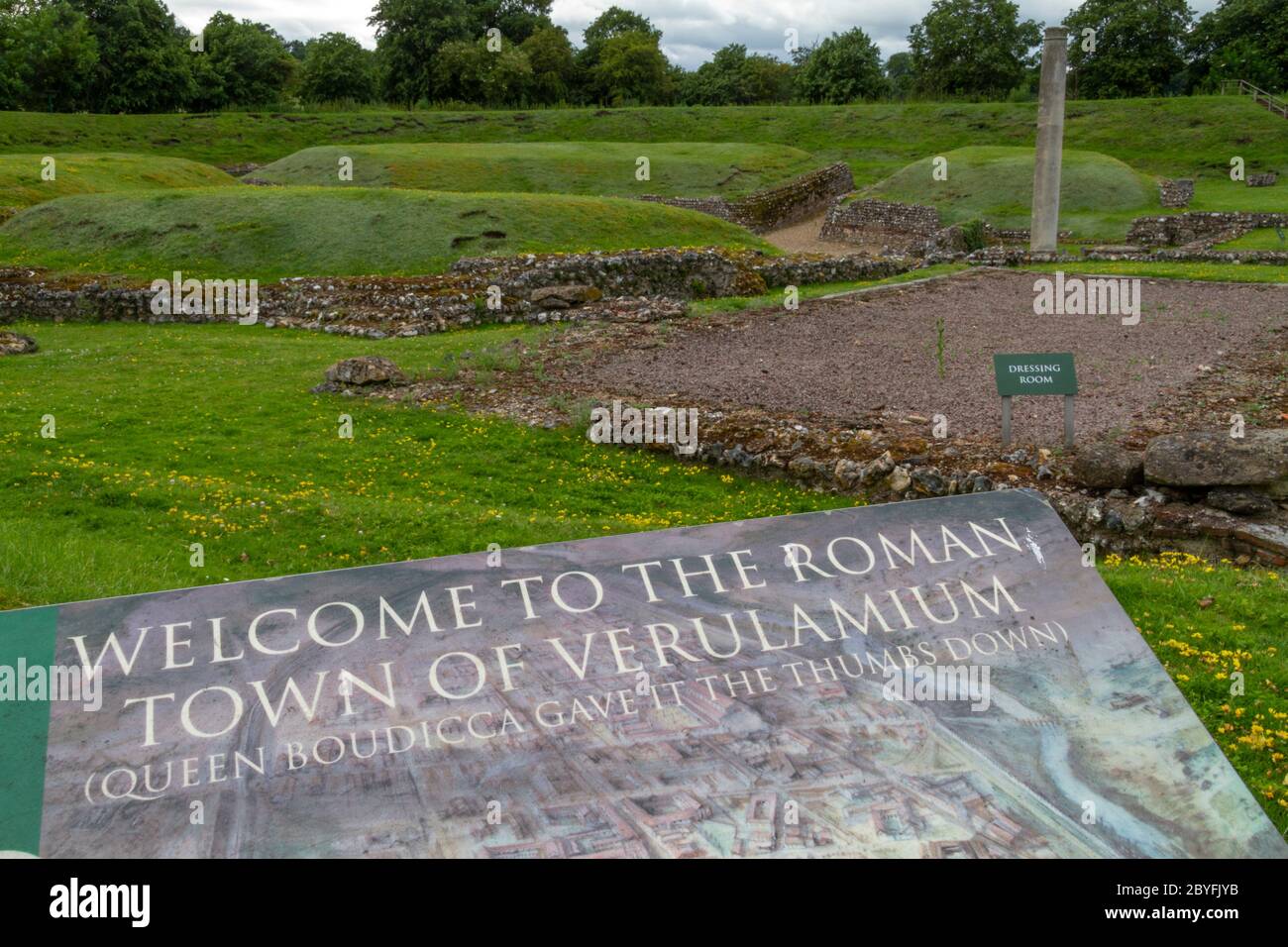 St albans roman ruins hi-res stock photography and images - Alamy