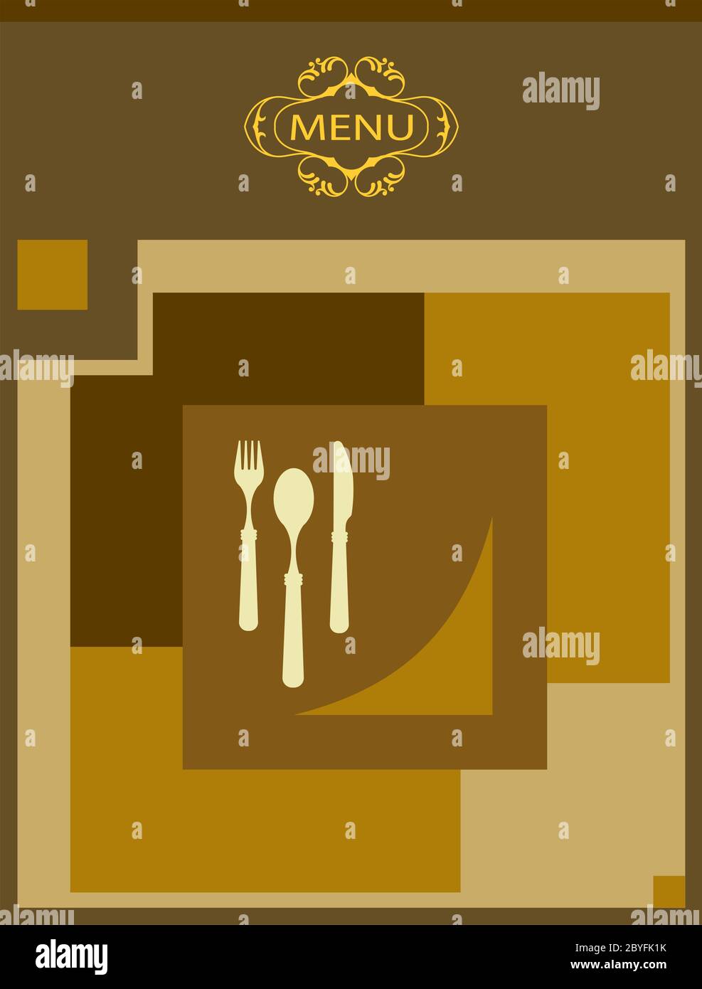 Menu Card Design Template Vector Illustration Stock Vector Image & Art ...