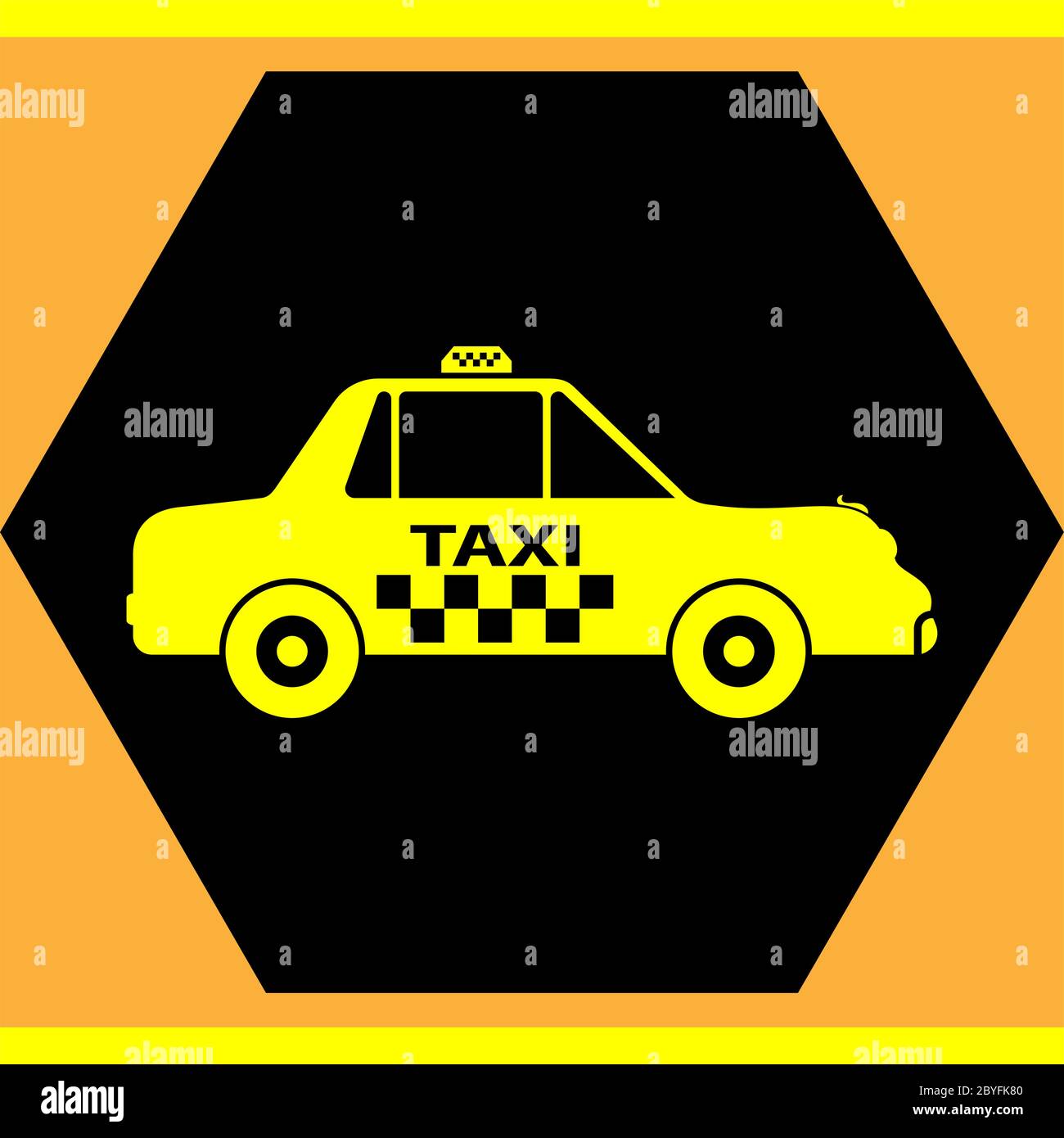 Taxi Icon Symbol Vector Illustration Stock Vector Image & Art - Alamy