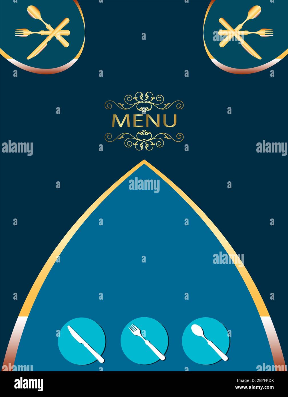 Menu Card Design Template Vector Illustration Stock Vector Image & Art ...