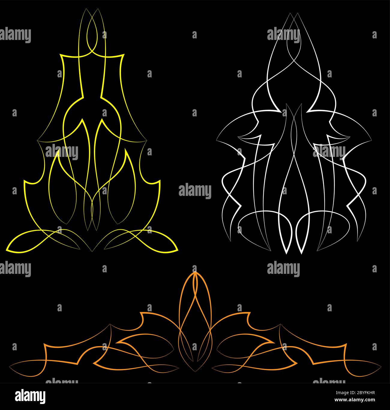 Pinstripe Design Vinyl Ready Vector Illustration Stock Vector Image ...