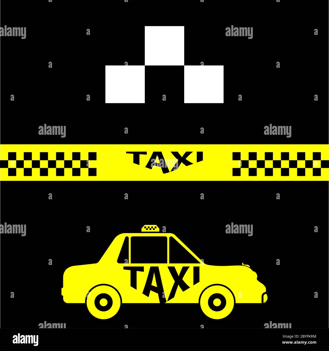 Taxi Icon Symbol Vector Illustration Stock Vector Image & Art - Alamy
