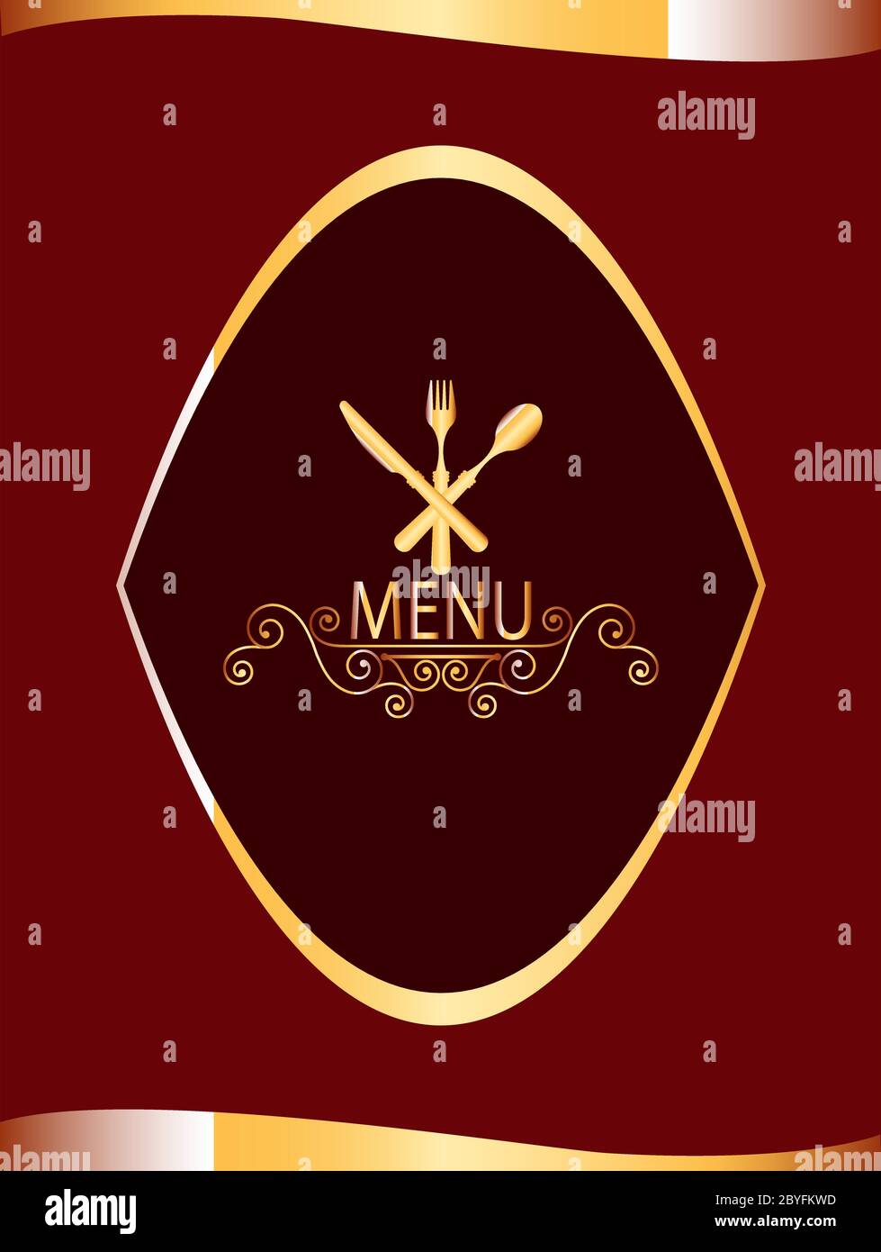 Menu Card Design Template Vector Illustration Stock Vector Image & Art ...