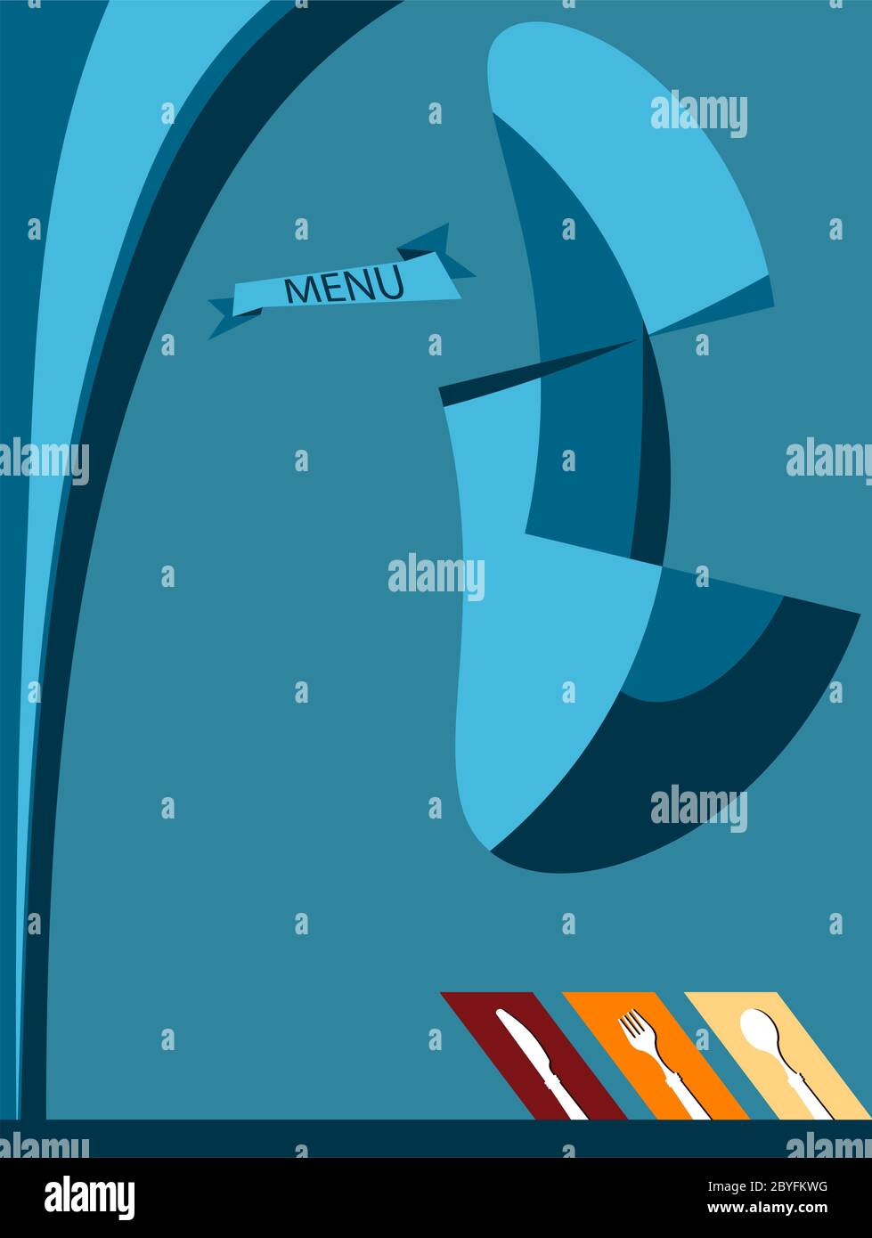 Menu Card Design Template Vector Illustration Stock Vector Image & Art ...