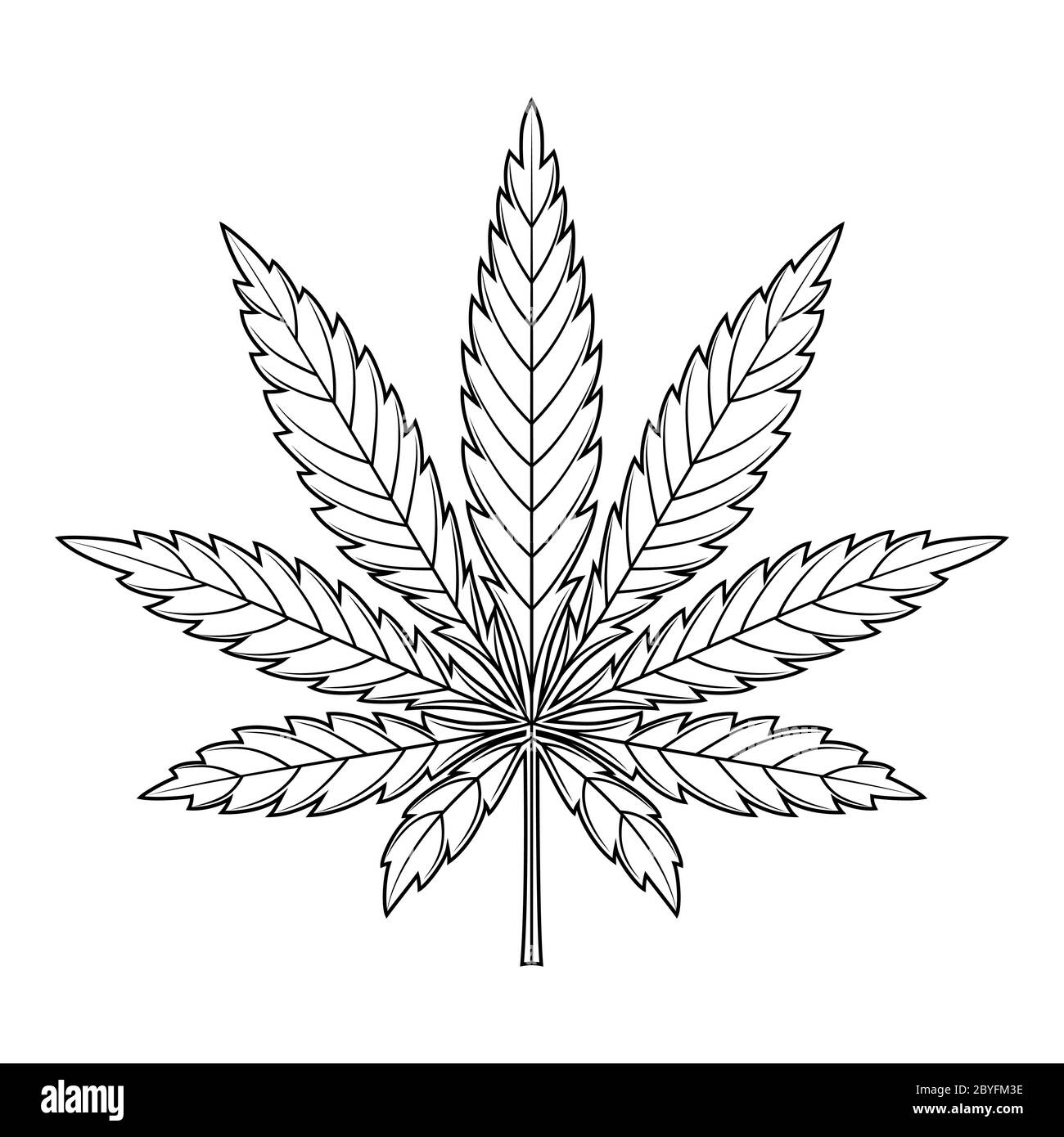 Marijuana leaf or cannabis leaf weed icon isolated on white background ... Marijuana leaf or cannabis leaf weed icon isolated on white background ...