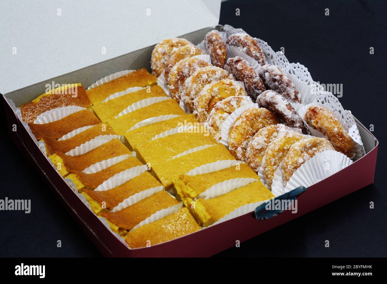 Malaysian Traditional cake - Kuih Bingka Pumpkin and Kuih Keria in side ...