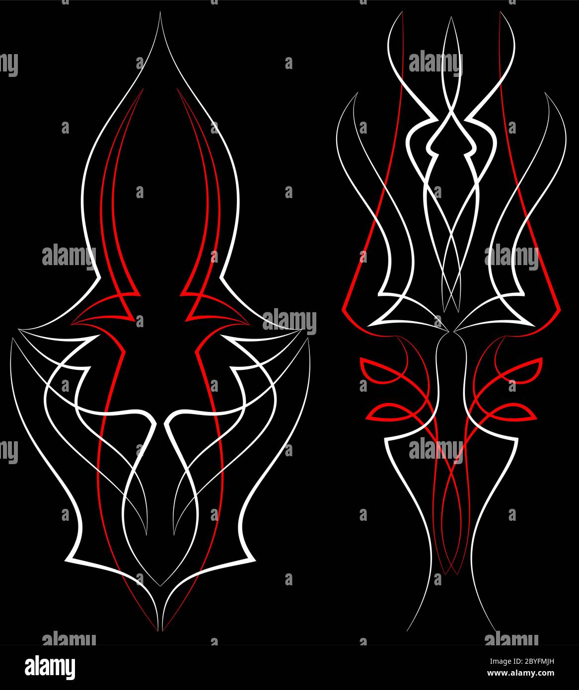 Pinstripe Design Vinyl Ready Vector Illustration Stock Vector Image ...